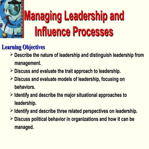 Managing Leadership and Influence Process_Topic 6 | PPT | Executive ...