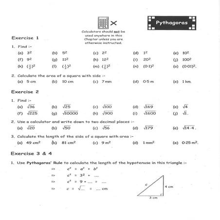 Topic 6 pythagoras | PDF