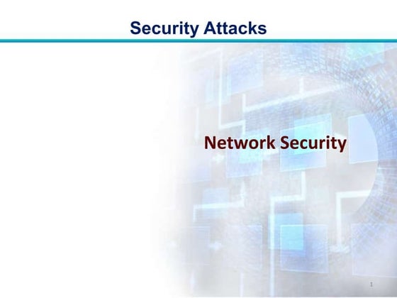 Active and Passive Network Attacks | PPT