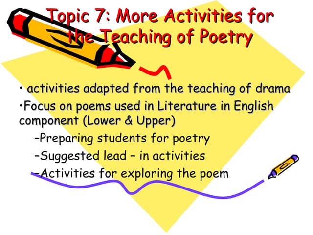 Poetry for Children | PPTX