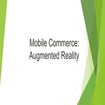Topic 7 augmented reality | PPT