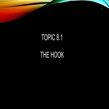 Topic 8.1 - The Hook .ppt