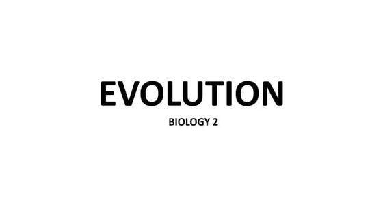 Darwin’s theory of evolution | PPT