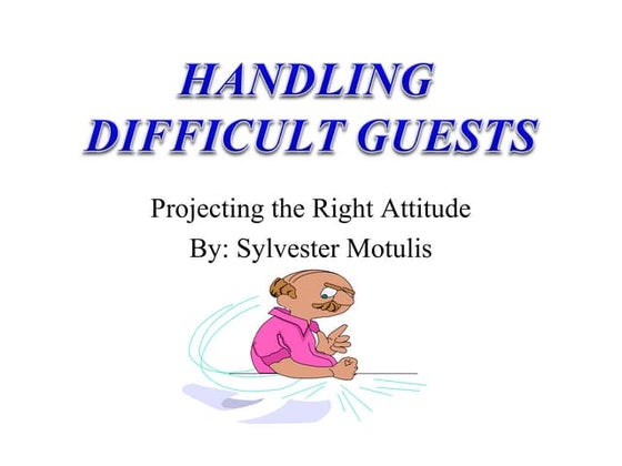 Dealing with difficult people | PPT