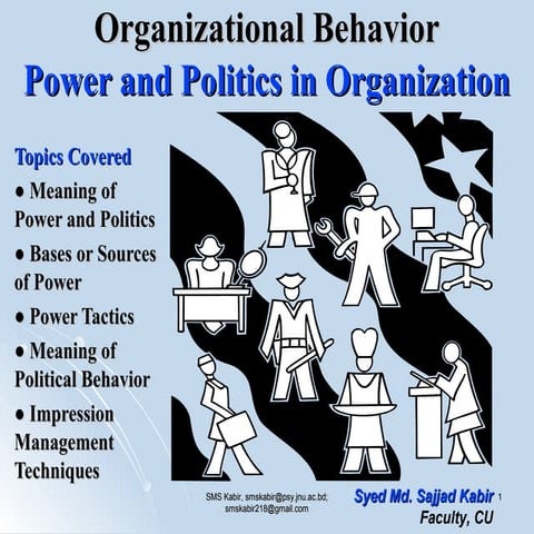 Power and Politics in Organization | PPT