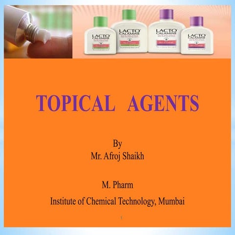 Topical agents | PPTX