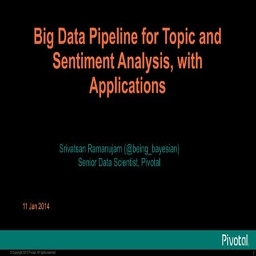 A Pipeline For Distributed Topic And Sentiment Analysis Of Tweets On