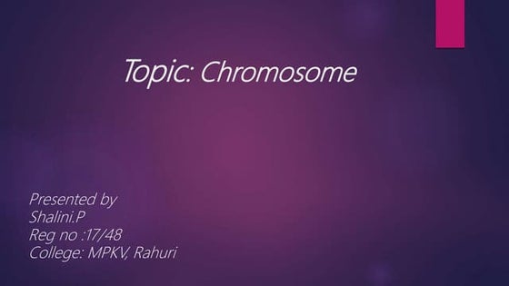 Morphology of Chromosomes | PPT