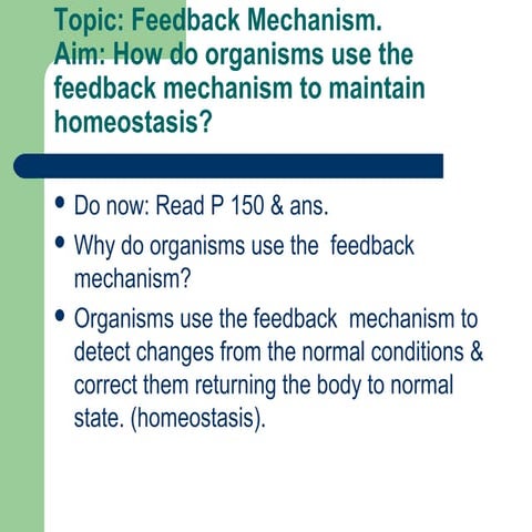 Topic feedback mechanism | PPT