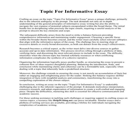 Informative And Surprising Essay Topics.pdf