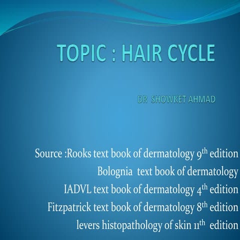 Topic hair cycle | PPTX