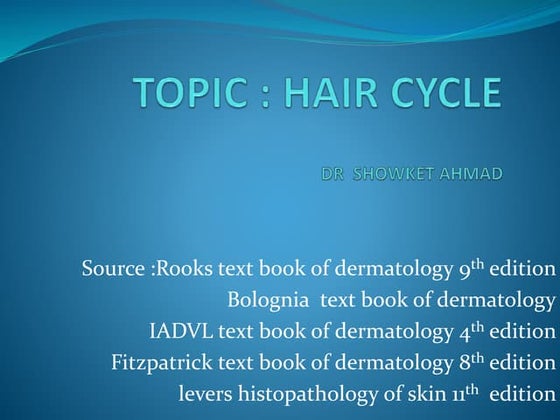 Anatomy of hair and hair cycle | PPTX | Hair Care | Beauty