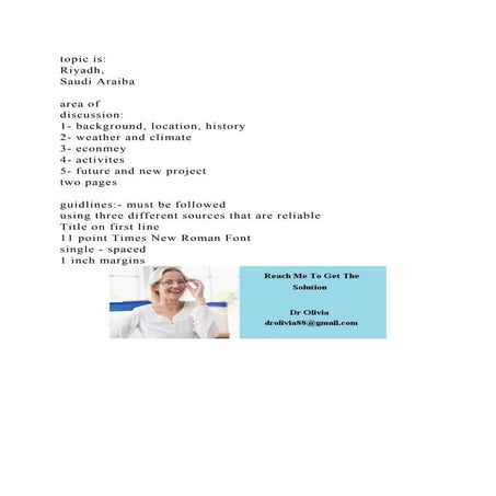 topic is Riyadh,Saudi Araibaarea of discussion1- backg.docx