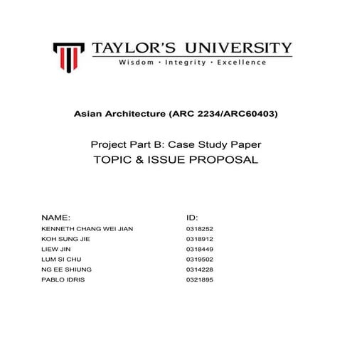 Topic and Issue Proposal | PDF | Houses | Real Estate