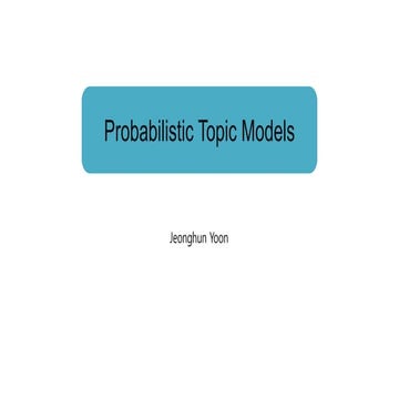 Topic models | PPT