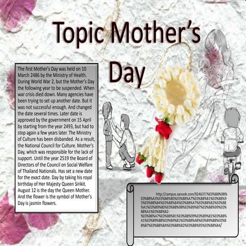 Topic mother’s day | PPT