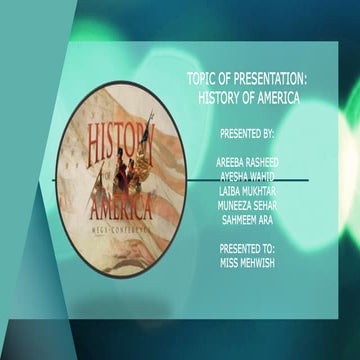 history of America | PPT