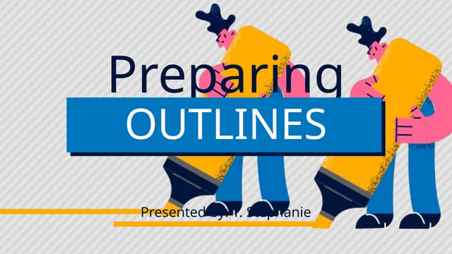 Creating an outline | PPTX