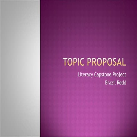 Topic proposal | PPT