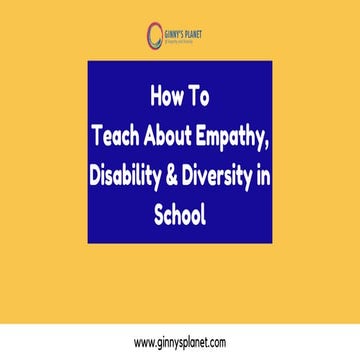 How To Teach About Empathy, Disability & Diversity in School | PDF