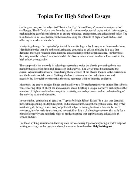 English Essays For High School Students.pdf