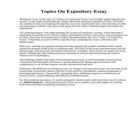 Topics On Expository Essay.pdf
