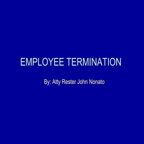 Topic Termination Law.ppt