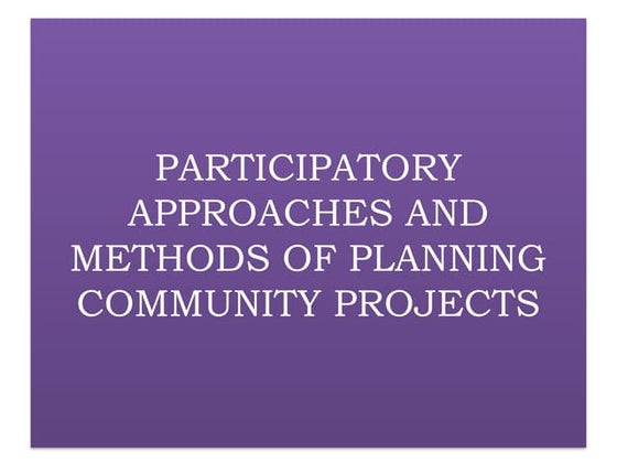 rapid rural appraisal and participatory rural appraisal | PPTX