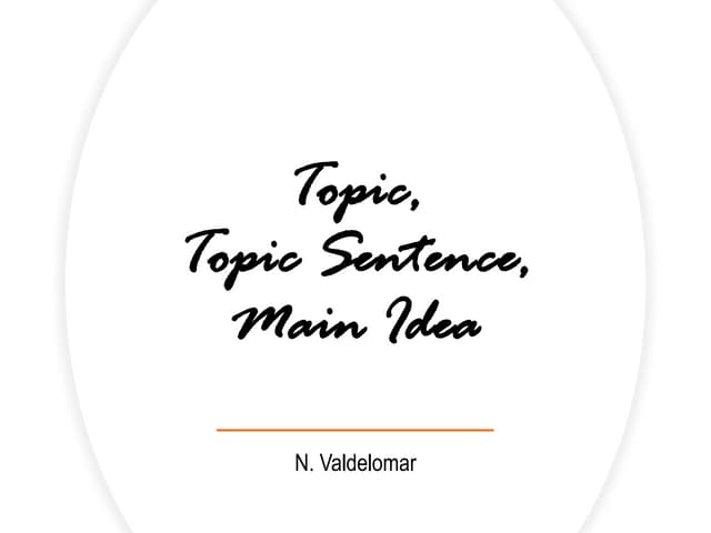 Central Idea vs Theme | PPT