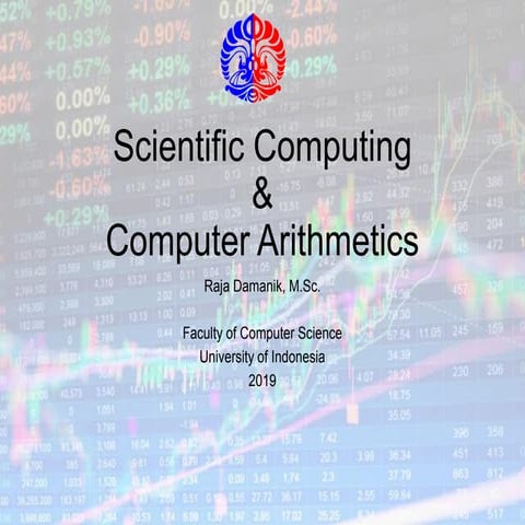 Topik1: Scientific Computing & Floating Point Aritmetics | PDF | Physics | Science