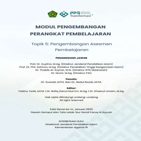 Pengembangan Asesmen Pembelajaran dalam Kurikulum Merdeka: Konsep ...