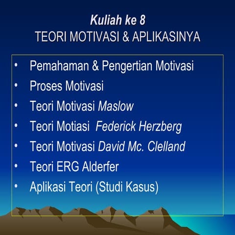 Topik 8. motivasi | PPT