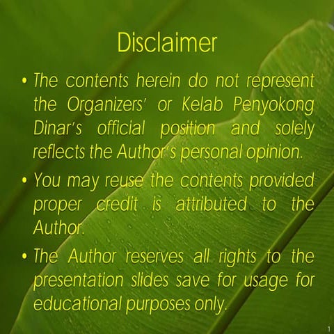 [Topik 8] Matawang Shariah-Dinar & Dirham (Ustaz Rafidi Hashim) | PDF