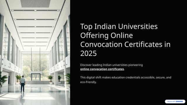 Convocation vs. Degree Certificate: Key Differences and When to Use Each | PPTX