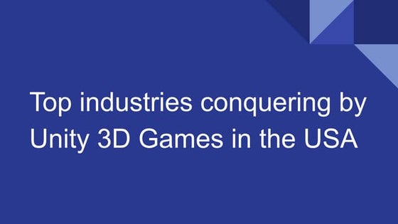 Transforming Gaming: How Unity 3D Shapes Modern Game Development.pdf