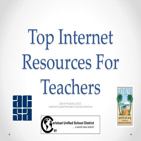 Top Internet Resources for Teachers | PPT