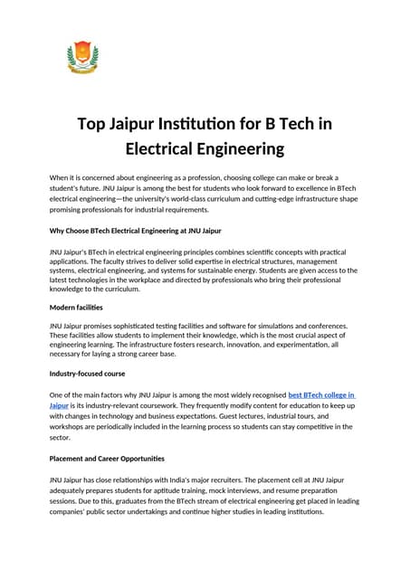 University of Technology Jaipur BTech in AI and ML Guide.docx