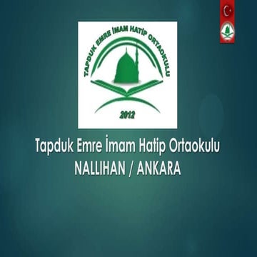 Tapduk Emre İmam Hatip Ortaokulu | PPTX