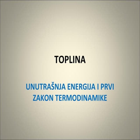 Toplina 7 | PPT