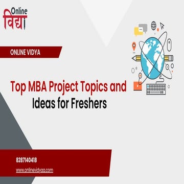 Top 10 MBA Project Topics & Ideas For Freshers | Online Vidyaa | PDF