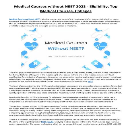 Top Medical Courses Without NEET.pdf