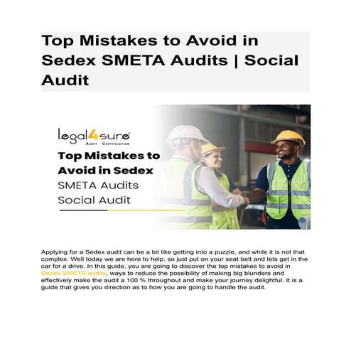 Top Mistakes to Avoid in Sedex SMETA Audits Social Audit.pdf
