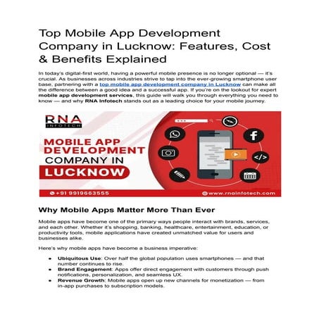custom mobile app development company in 2025 | PDF