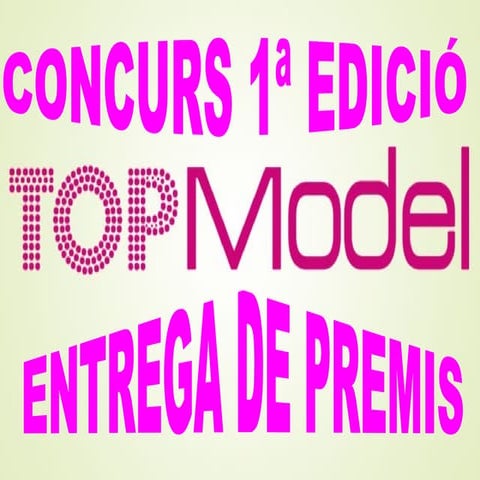 Presentació concurs Top Model | ODP
