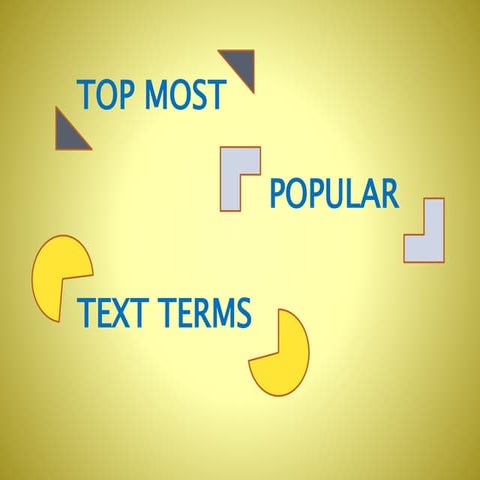 Top most popular text terms | PPT