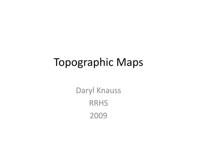 topographic maps | PPT