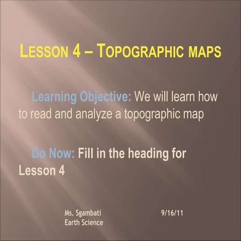 Topographic Maps.ppt.pptx | Geography | Science
