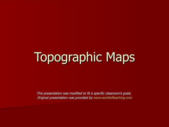 Topography powerpoint | PPT | Geography | Science
