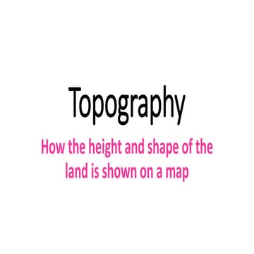 Topography | PPT