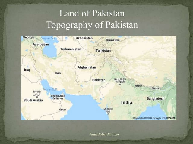 Physical features of pakistan | PPTX